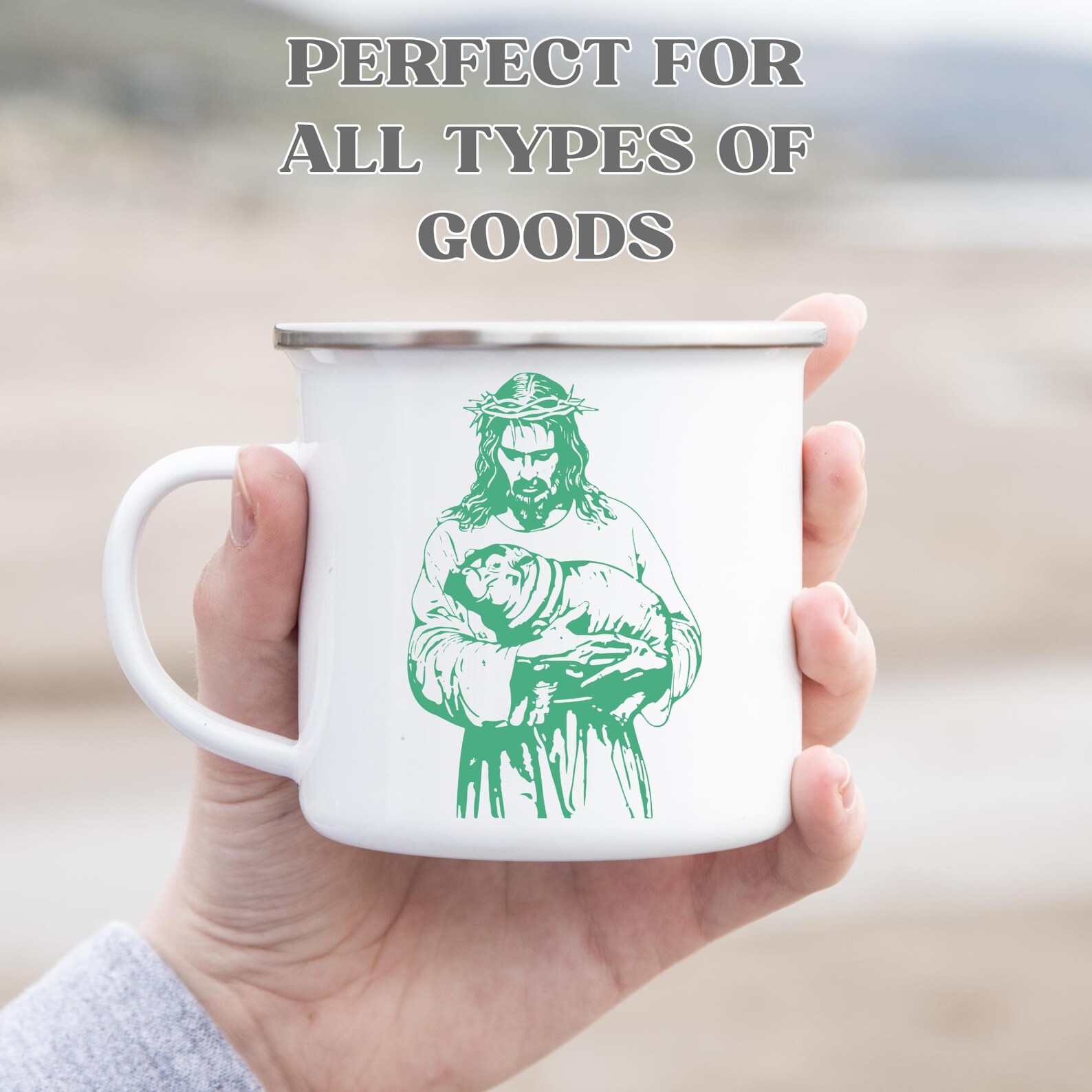 Funny Moo Deng Jesus PNG Baby Pygmy Hippo PNG Jesus Carrying Hippo ...