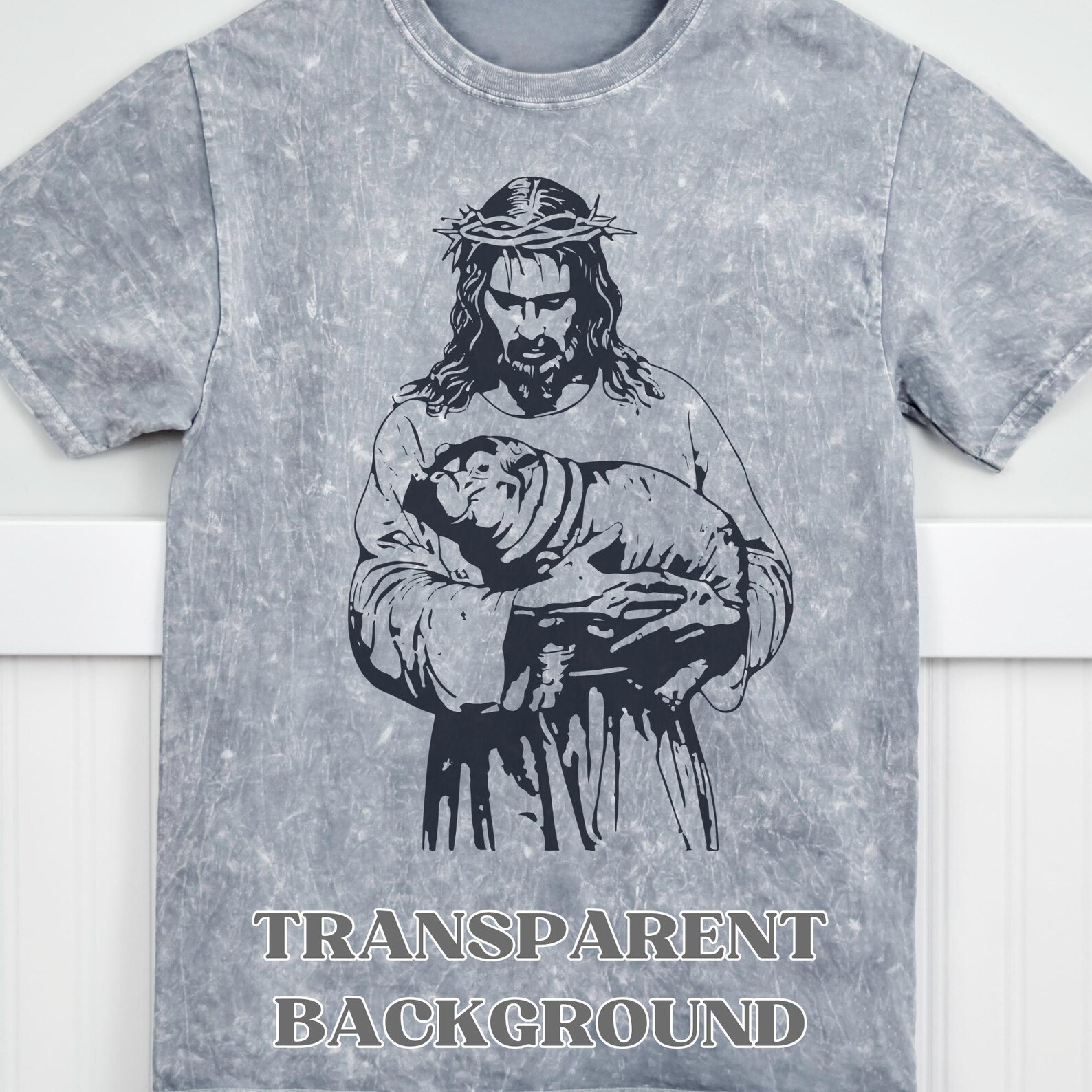 Funny Moo Deng Jesus PNG Baby Pygmy Hippo PNG Jesus Carrying Hippo ...