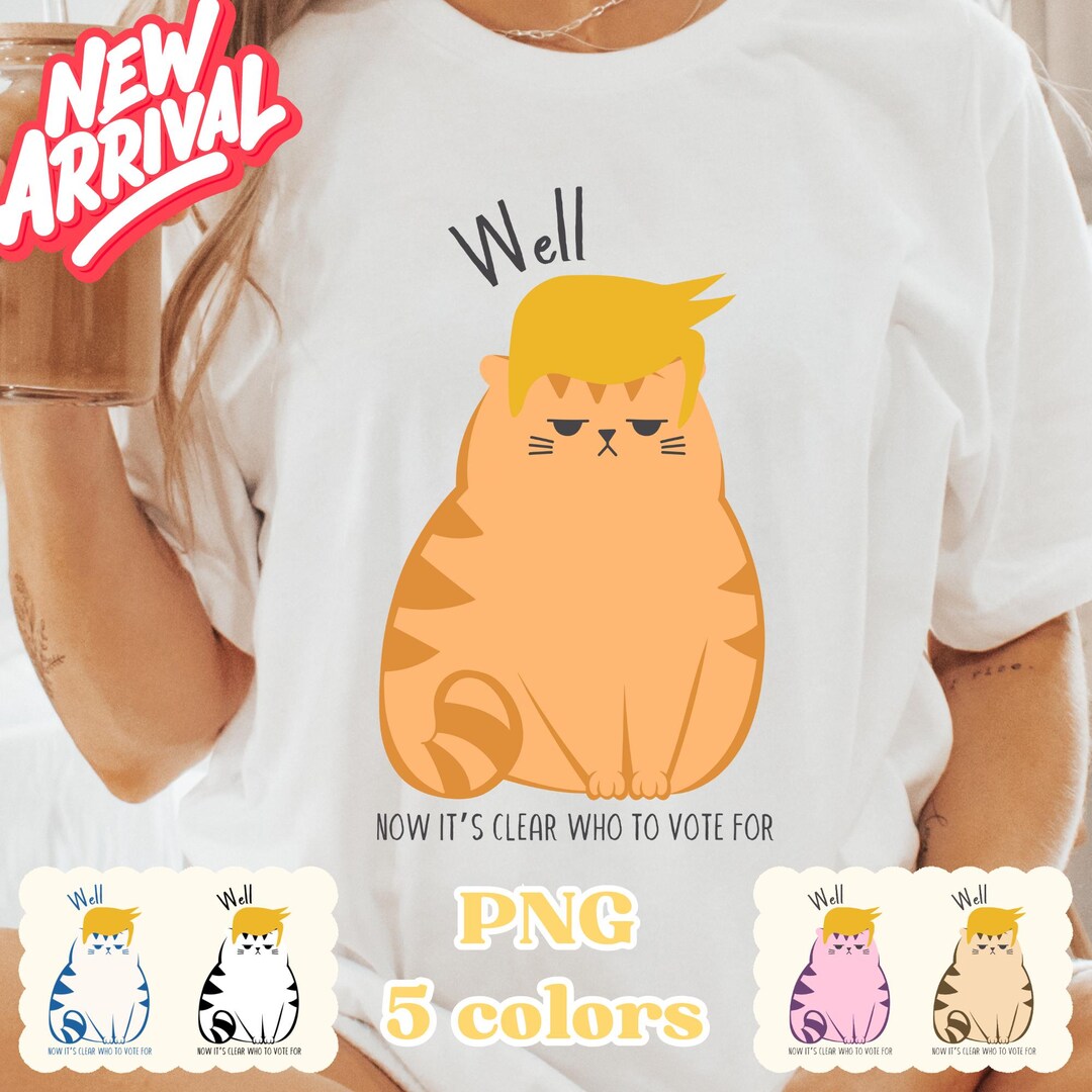 Trump Cat Meme Clipart 2024 Election Trump Supporter SVG Republican ...
