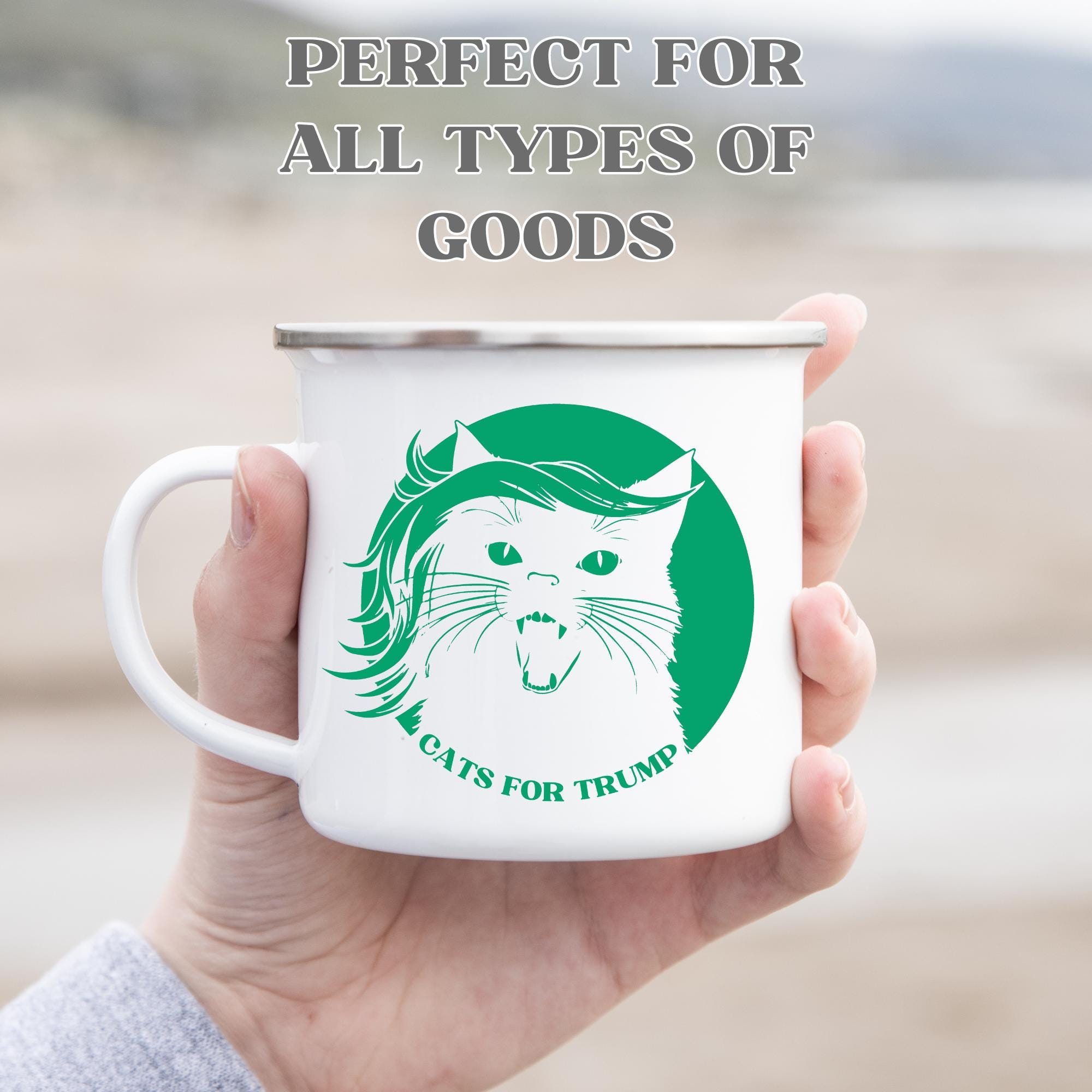 Cute Trump Cat Meme SVG | 2024 Election Trump Lover Design | Funny ...