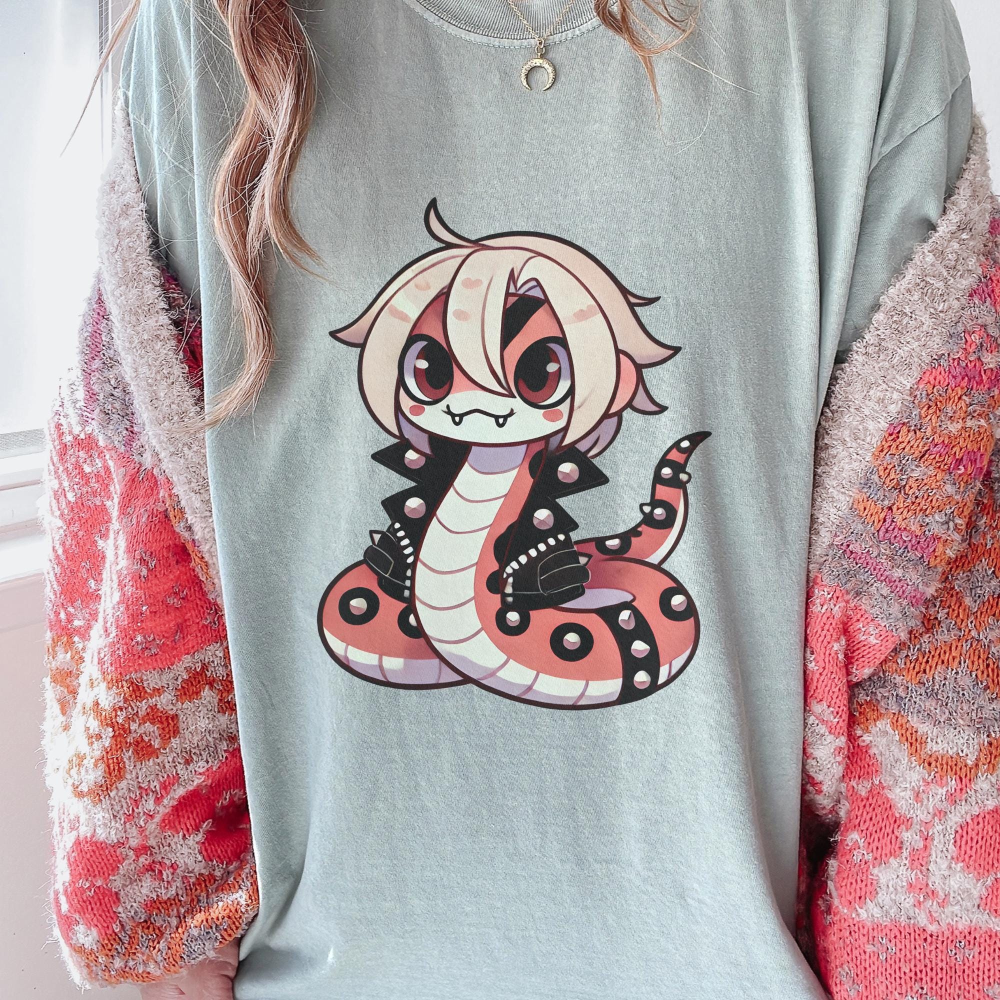 Kawaii Snake Bundle Cute Cartoon Snakes in Japanese Style PNG Set ...