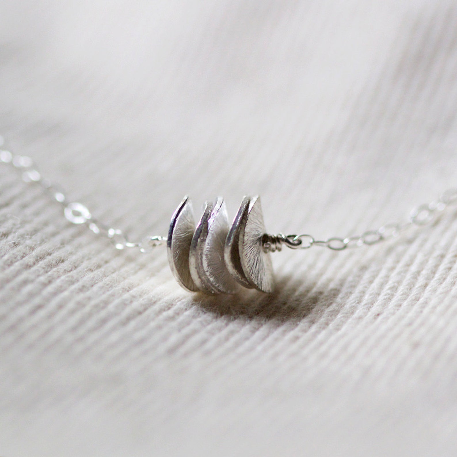 Unique Sterling Silver Necklace Delicate Silver Necklace - Etsy