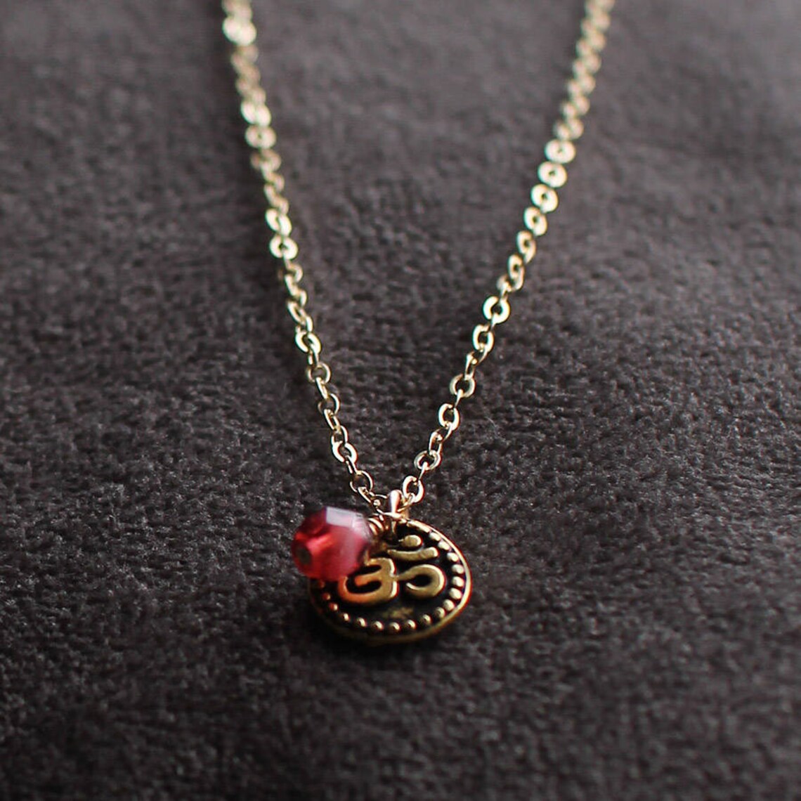 Aum - Gold Necklace by Elephantine - Etsy