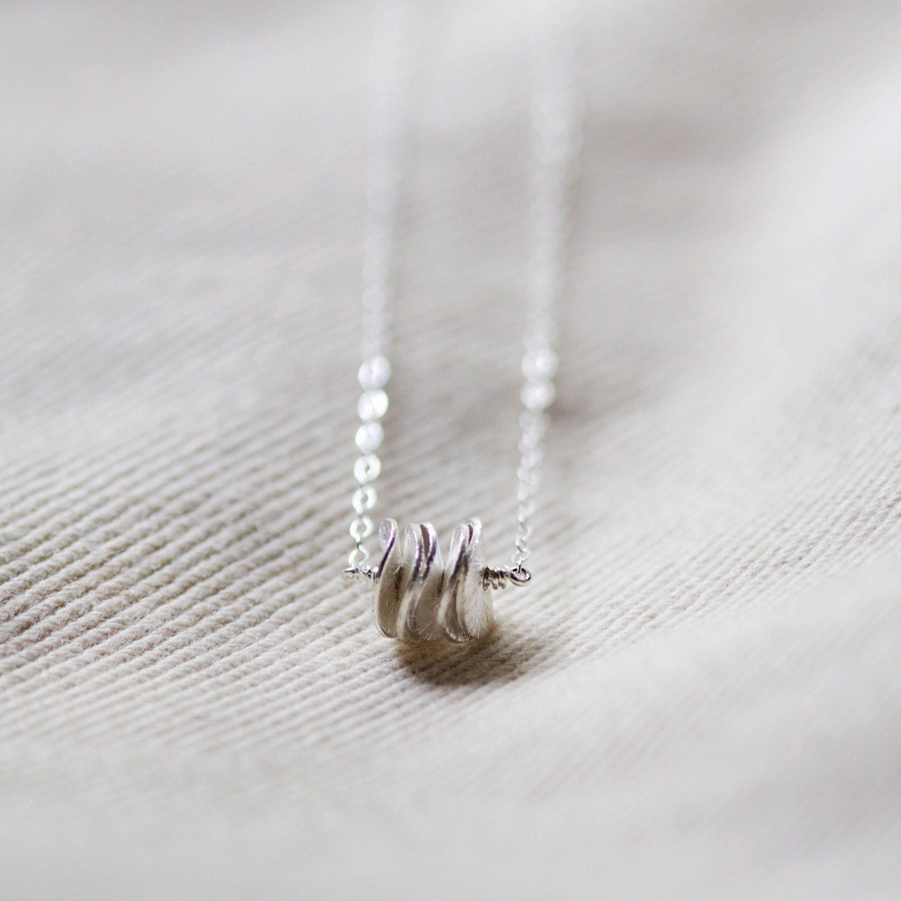 Unique Sterling Silver Necklace Delicate Silver Necklace - Etsy