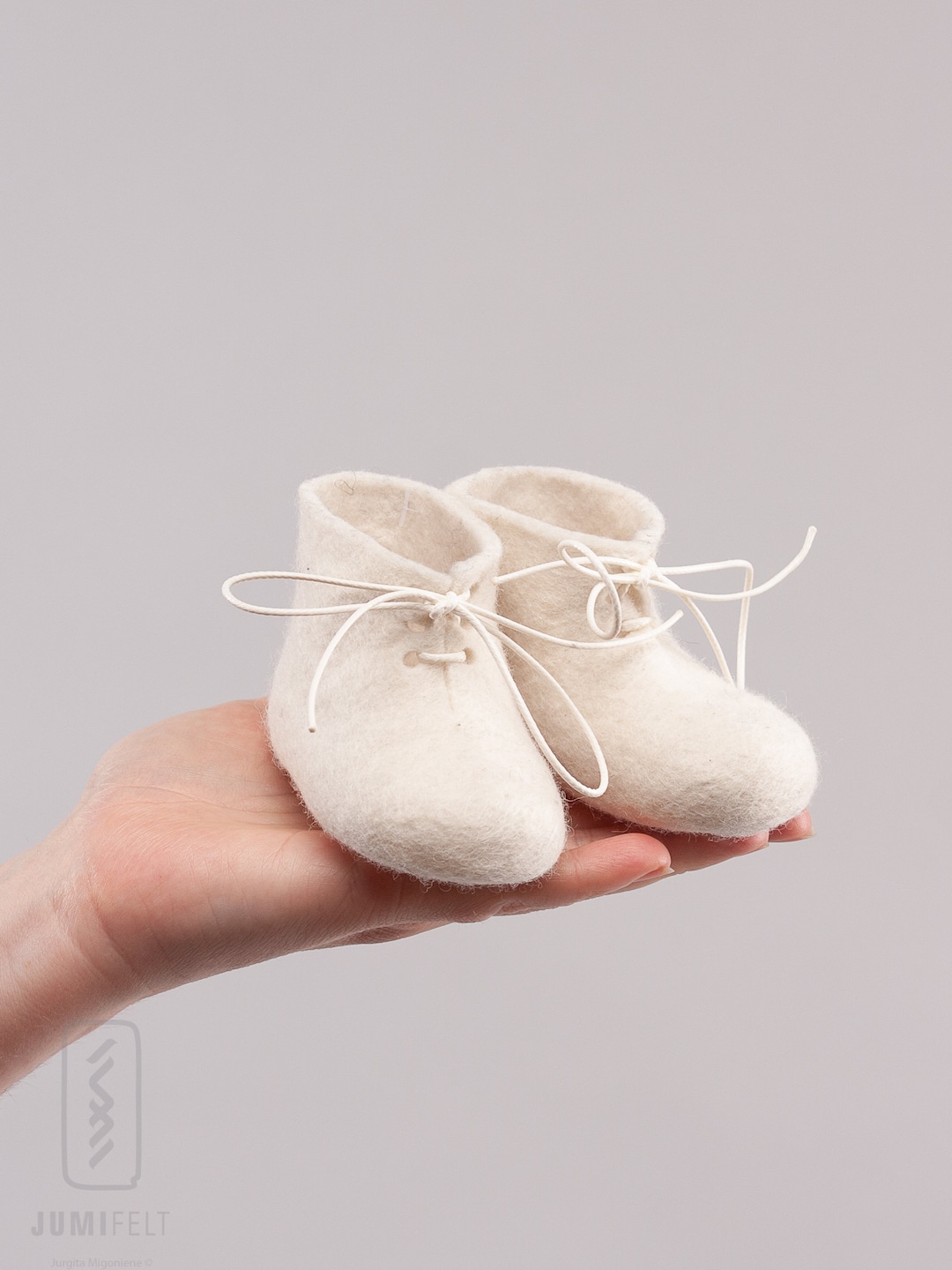 Baby Shower Gift Felted Booties Newborn Shoes Non Alergic Natural Wool ...