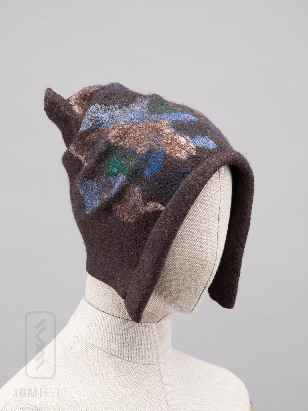 Felt Hat, Felted Hat With Ear Flaps, Wool Hat, Winter Hat, Women's Hat ...