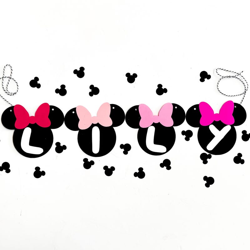 Minnie Mouse Banner - Etsy