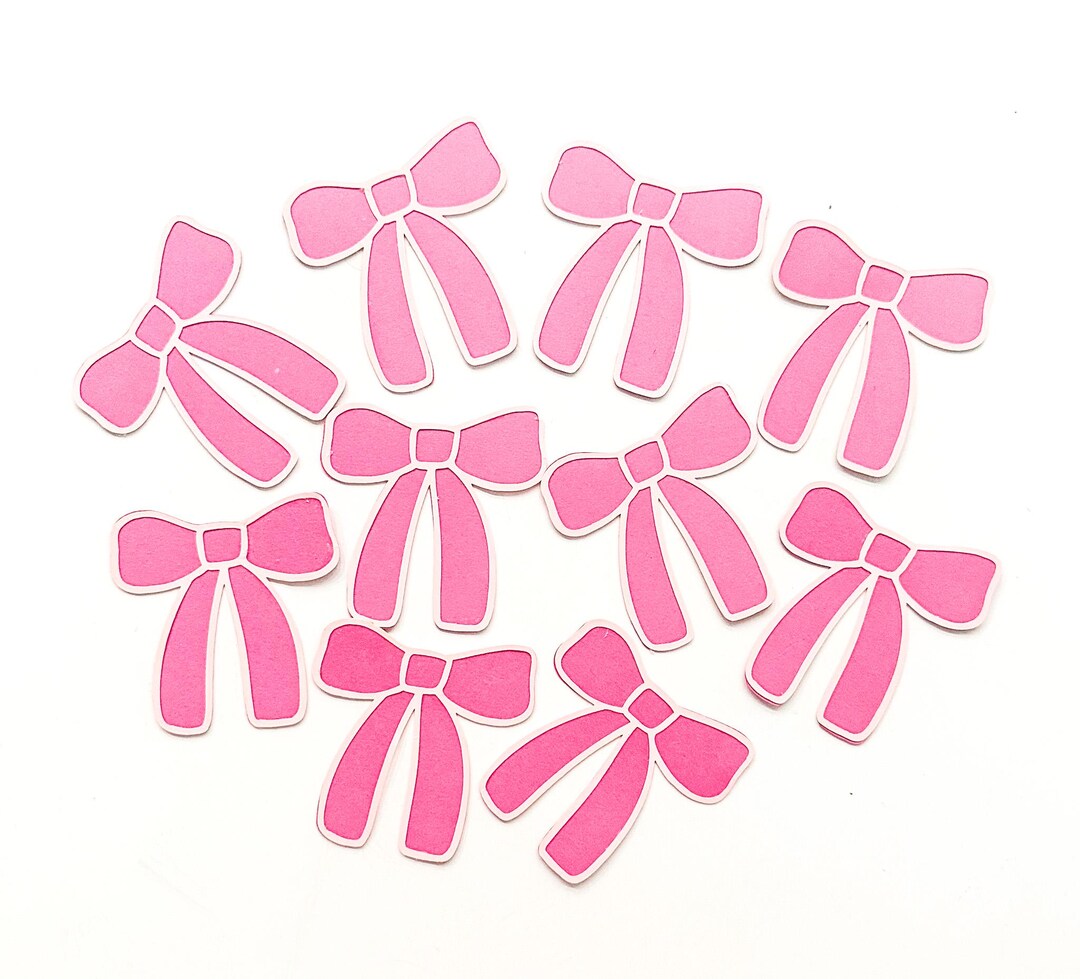 Bows, Bow Party, Pink Girly Bow Toppers, Pink Bow Decorations, Pink ...