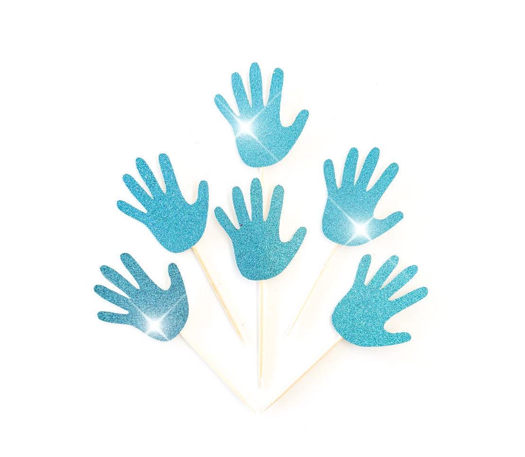 Blue High Five Party Toppers, High Five Toppers, High Five Birthday ...