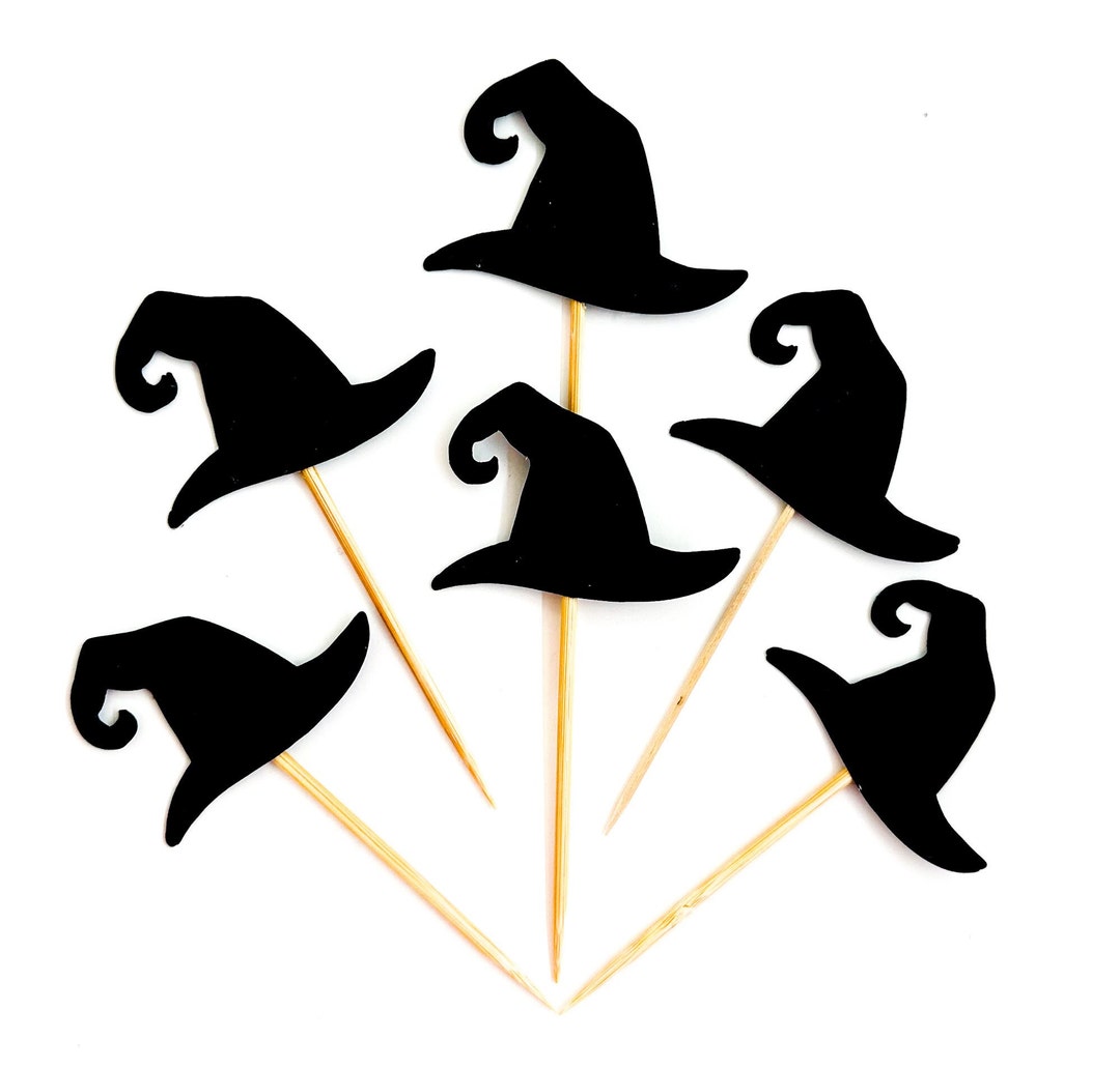 Witches Hat Toppers, Witch Toppers, Witch Cupcakes, Witches Hat ...