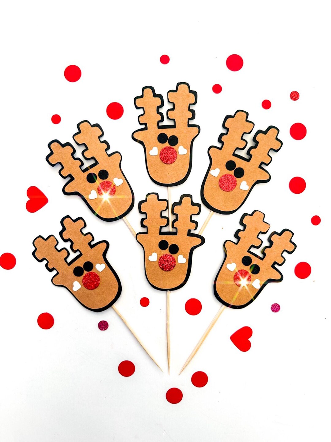 Rudolph Toppers, Rudolph Christmas Party, Reindeer Cupcakes, Rudolph ...