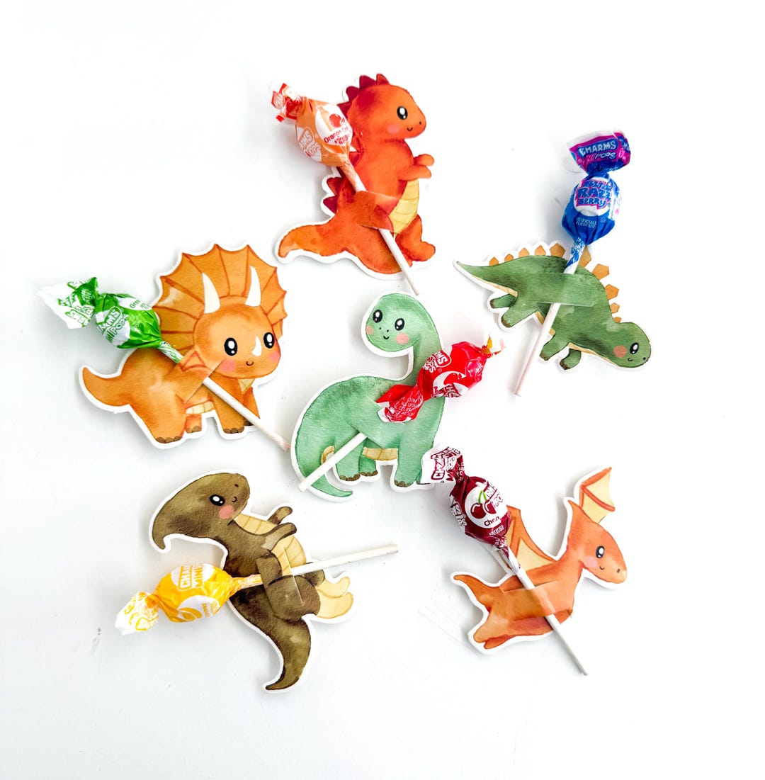 Dinosaur Favors, Kids Dinosaur Favors, Dinosaur Party Activity ...