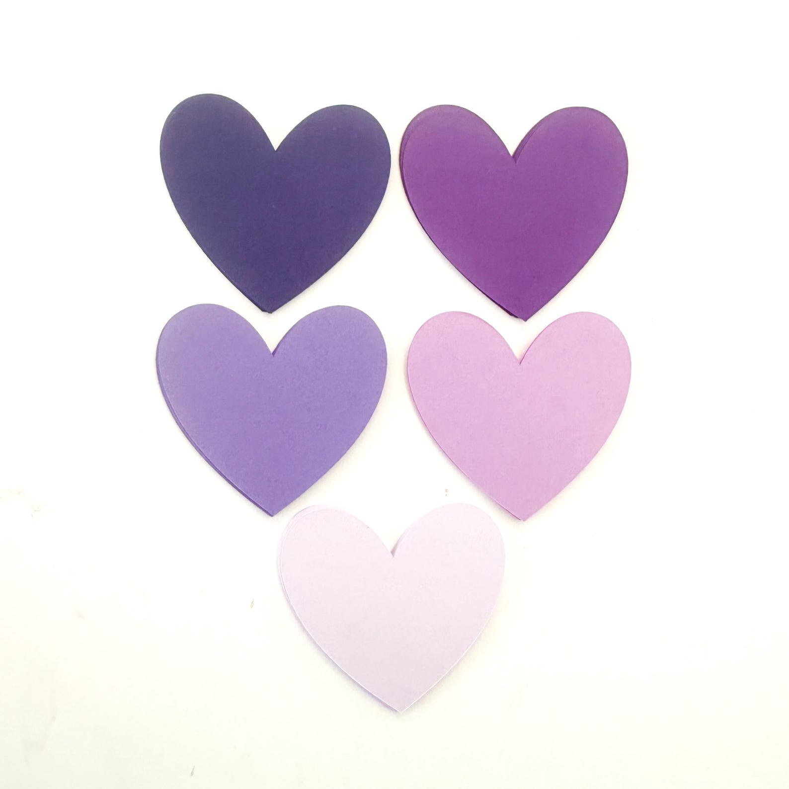 30 Purple Di Cut Hearts 3 Inch, Purple Crafts, Purple Party, Purple ...