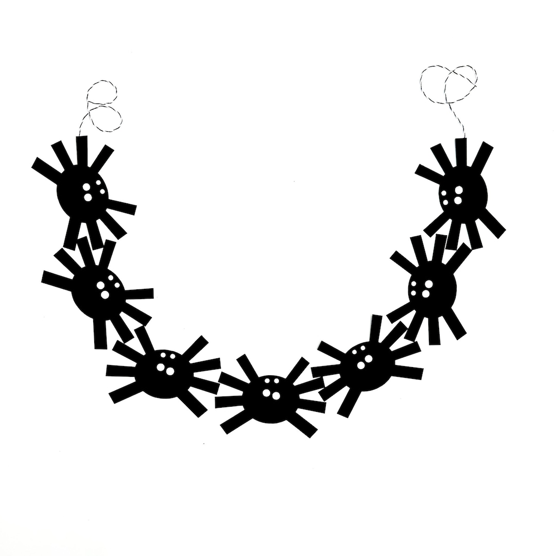 Halloween Spider Banner, Spider Banner, Spider Garland, Halloween ...
