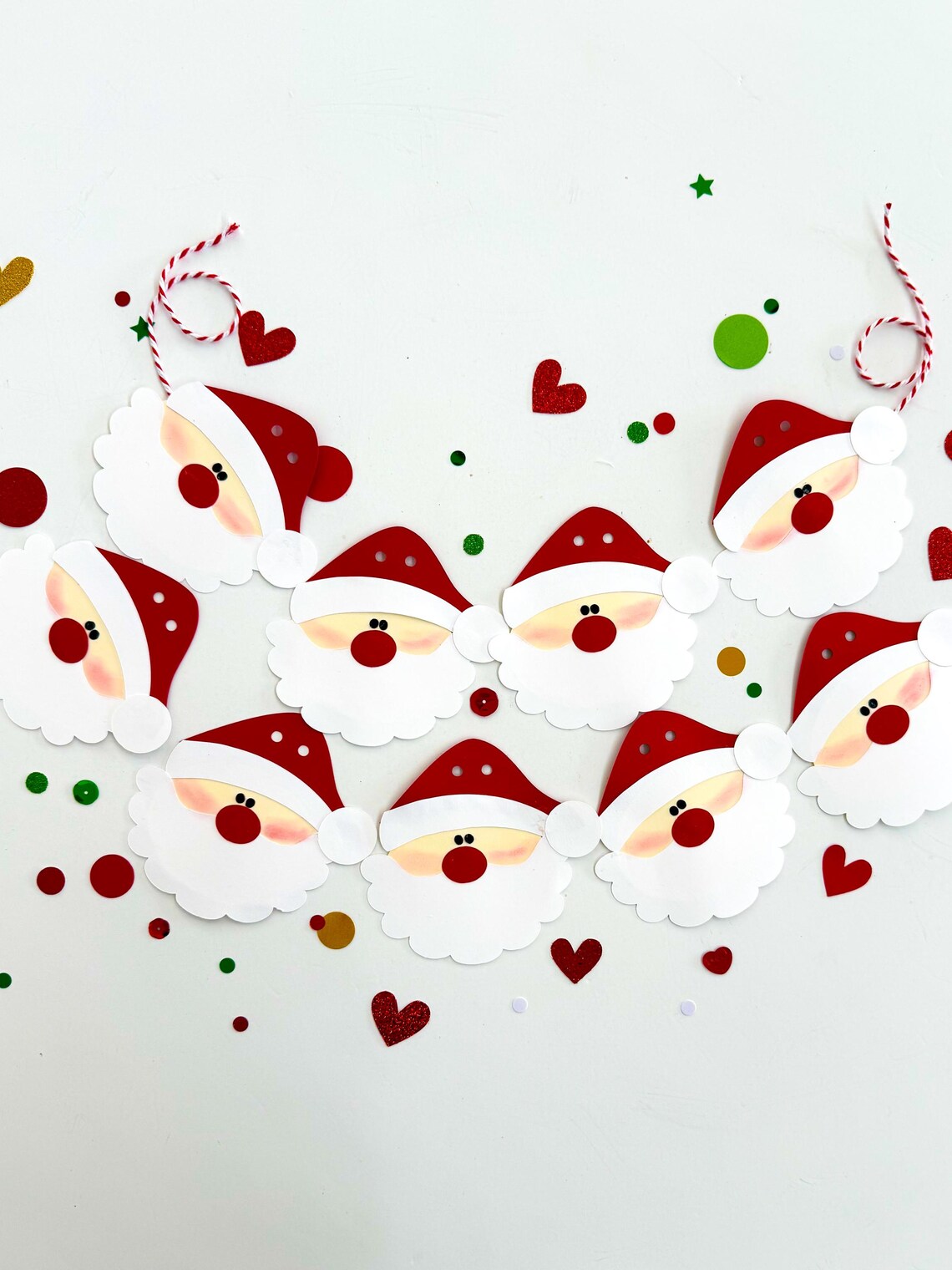 Santa Banner, Cute Santa Benner, Santa, Santa Decorations, Kids Santa ...