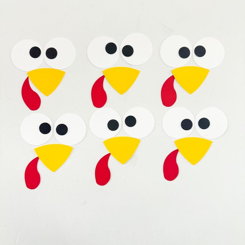 Turkey Face Craft Kit, Turkey Face Pre-school Craft Kit, Turkey Face ...