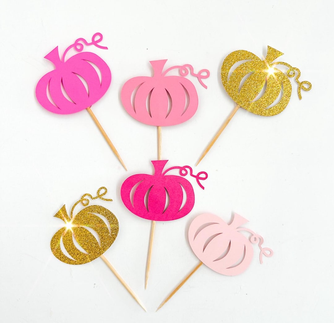 Pink Halloween, Pink Thanksgiving, Pink Halloween Pumpkin Picks, Pink ...