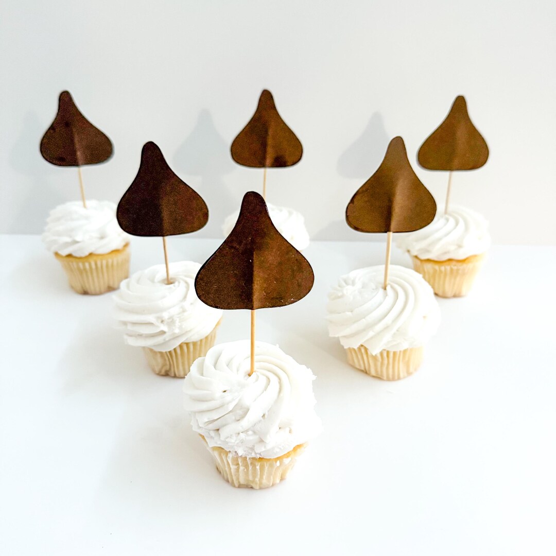 Chocolate Chip Toppers, Chocolate Chip Cupcake Toppers, Chocolate Party ...