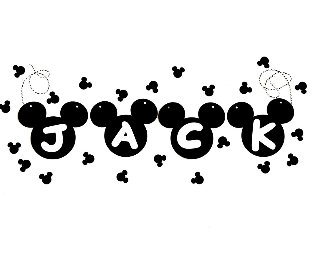 Personalized Mickey Banner, Mickey Mouse Banner, Mickey Mouse Birthday ...