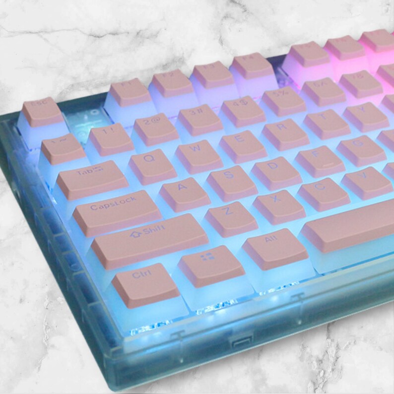 Backlit Double Shot Pudding Keycaps, OEM Profile Pudding Keycap Set for ...