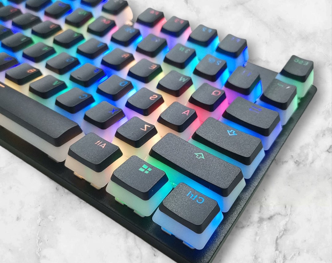 Backlit Double Shot Pudding Keycaps, OEM Profile Pudding Keycap Set for ...