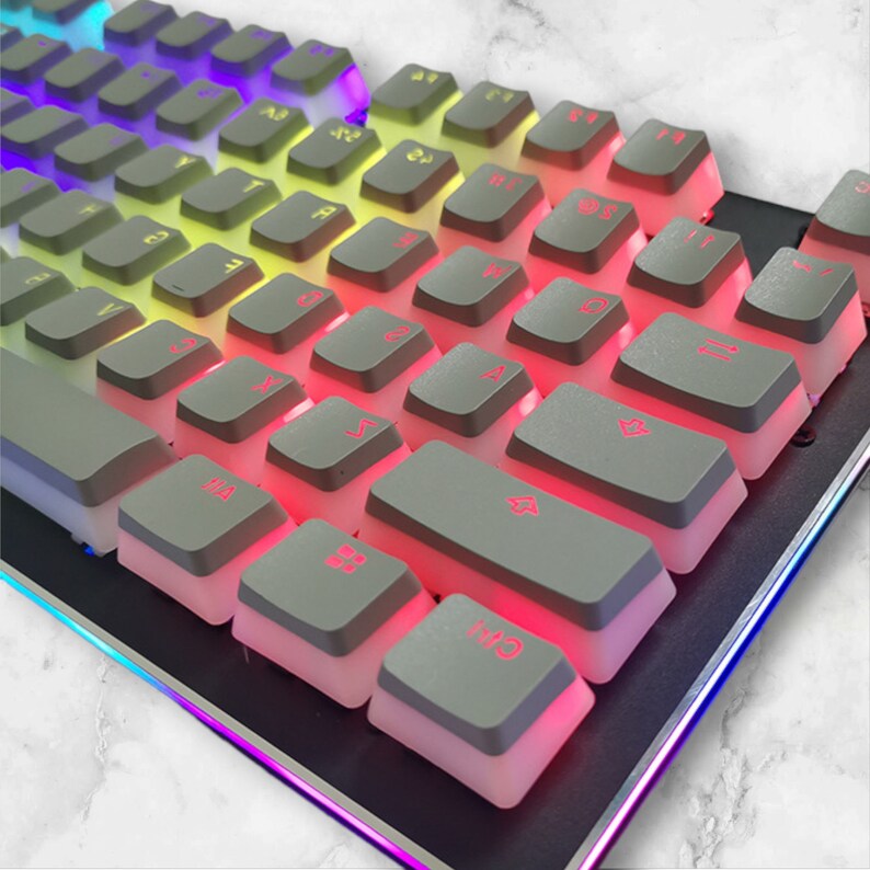Backlit Double Shot Pudding Keycaps, OEM Profile Pudding Keycap Set for ...