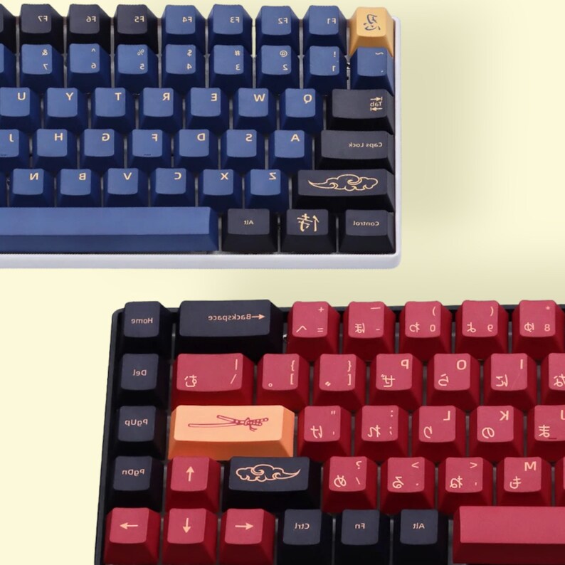 Cool Japanese Cherry MX Keycap Set, Custom Samurai Keycaps for ...