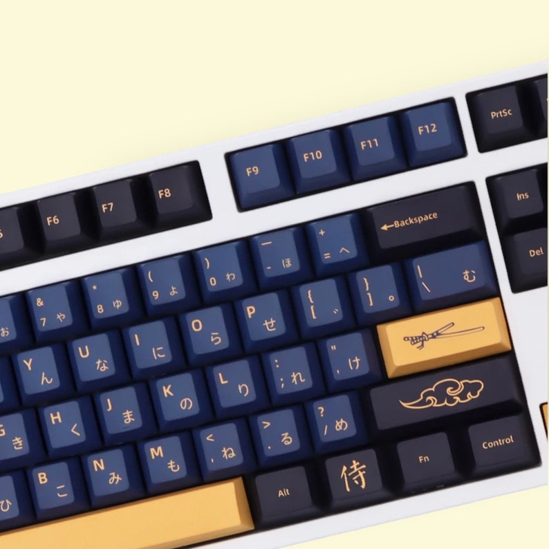 Cool Japanese Cherry MX Keycap Set, Custom Samurai Keycaps for ...