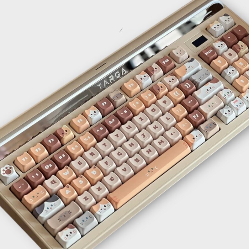 Cat Emoji Keycap Set, Cute PBT Keycaps, MAO Profile Keycaps, Gaming ...