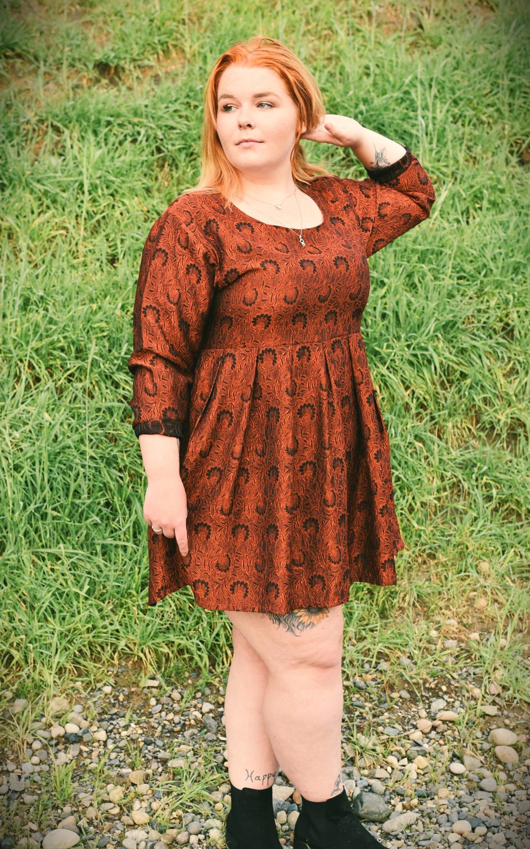 Vintage Orange Baby Doll Dress - Women's Size XL - Etsy