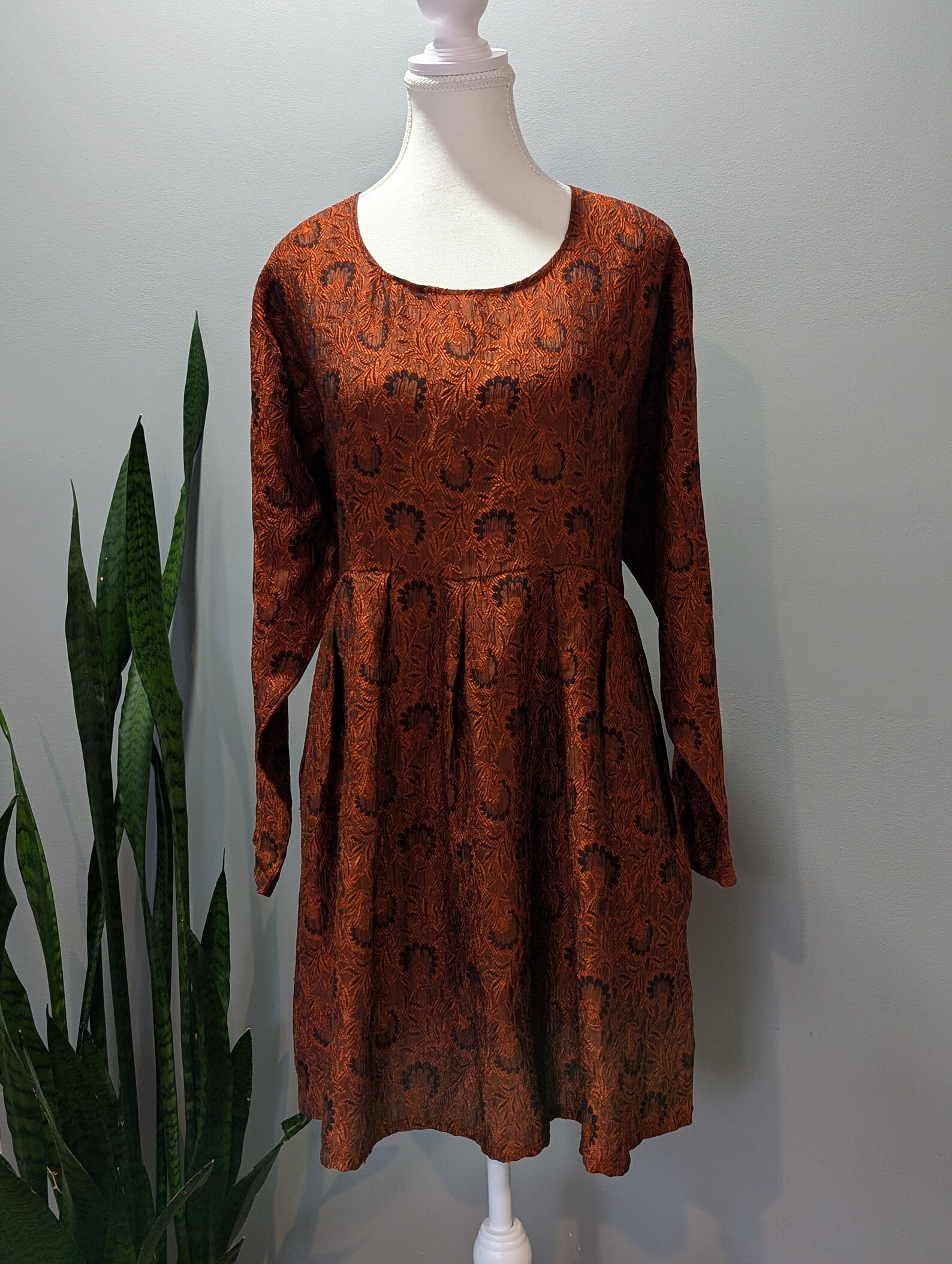 Vintage Orange Baby Doll Dress - Women's Size XL - Etsy