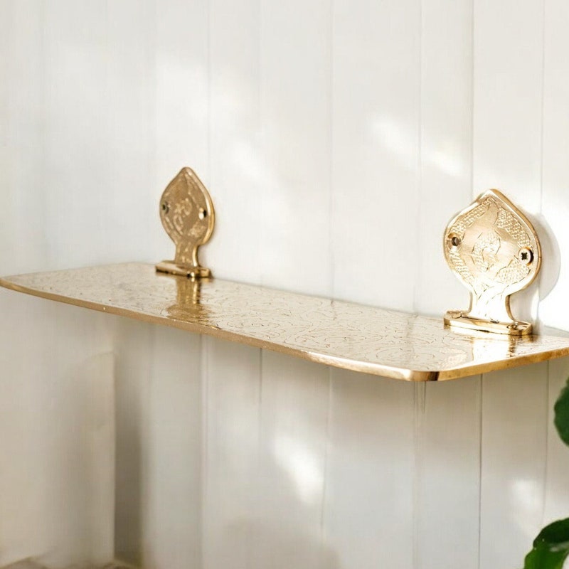 Brass Gallery Shelf Rail - Etsy