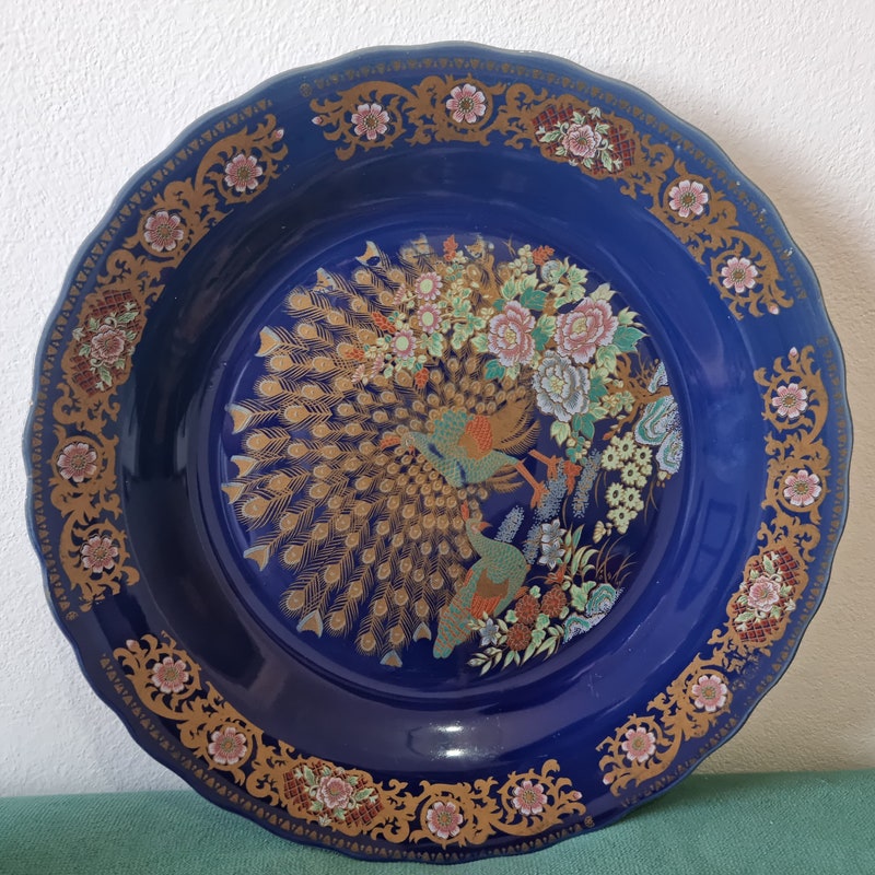 Peacock Moroccan Plate - Etsy