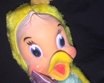 Vintage Flocked Easter Peep | Etsy