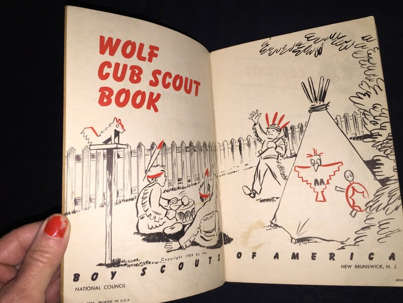 1950's Wolf Cub Scout Book | Etsy