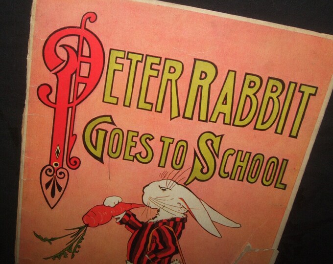 1917 Peter Rabbit Goes to School Book - Etsy