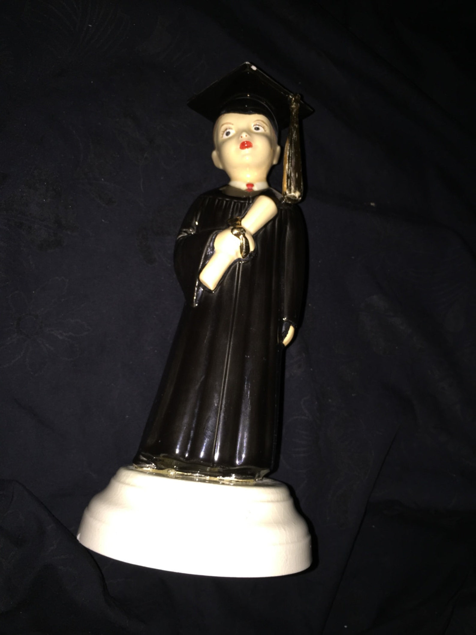 Vintage Boy Graduate Figurine - Etsy