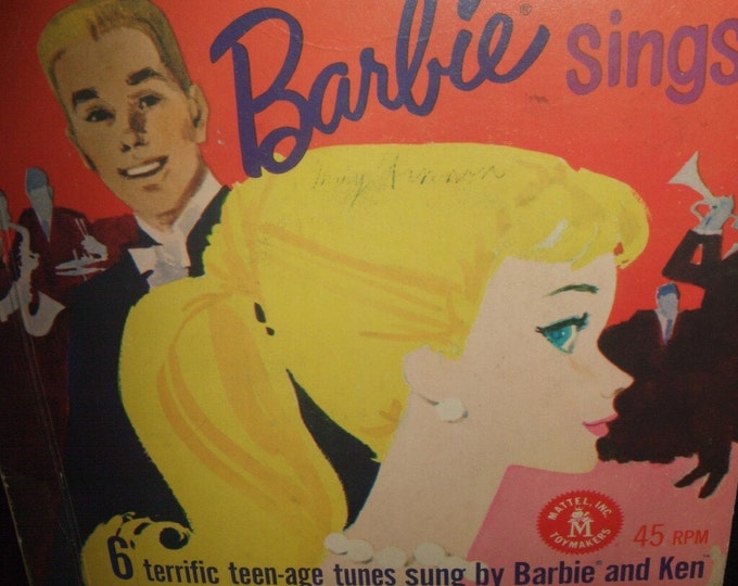 1961 BARBIE SINGS RECORD and BOOK SET by MATTEL - Etsy