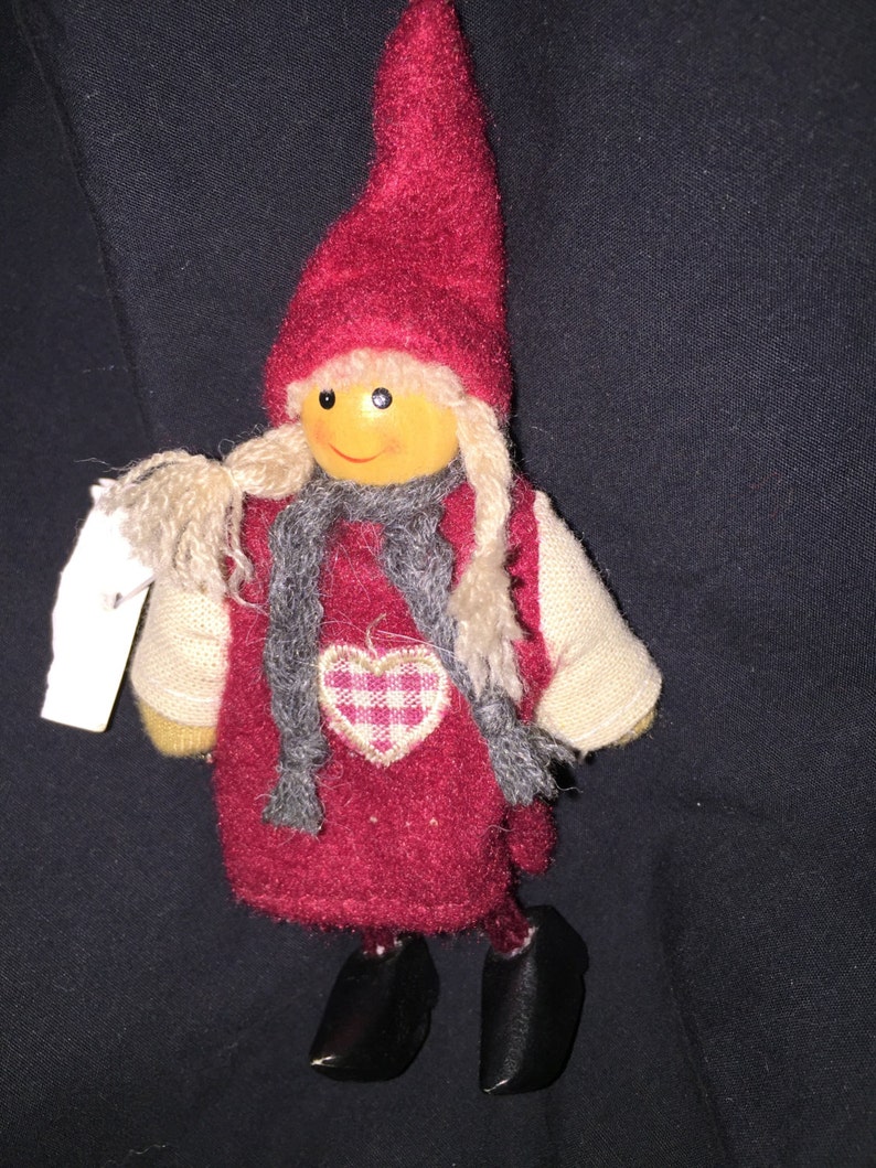 Vintage Denmark Wood Doll Magnet - Etsy