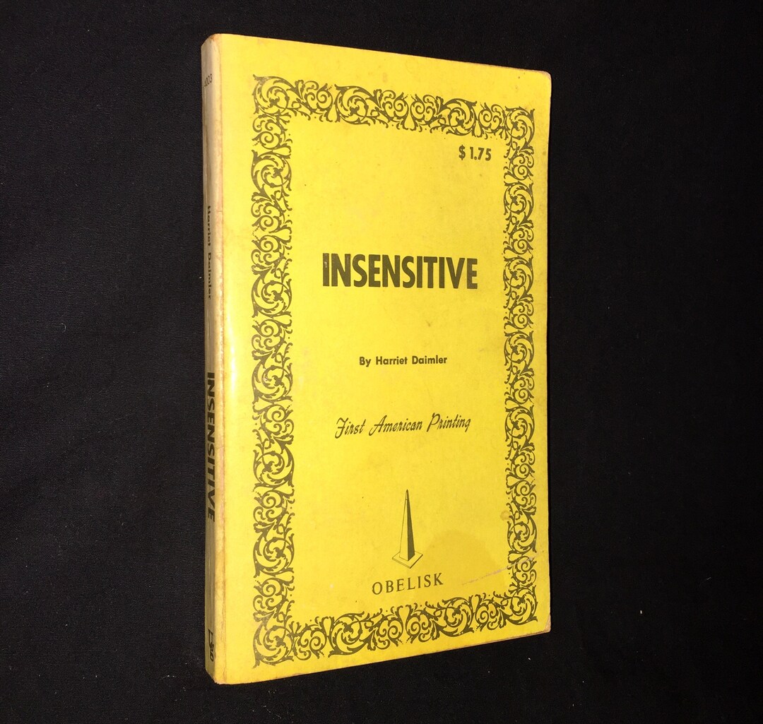 1968 Insensitive Book by Harriet Daimler - Etsy UK