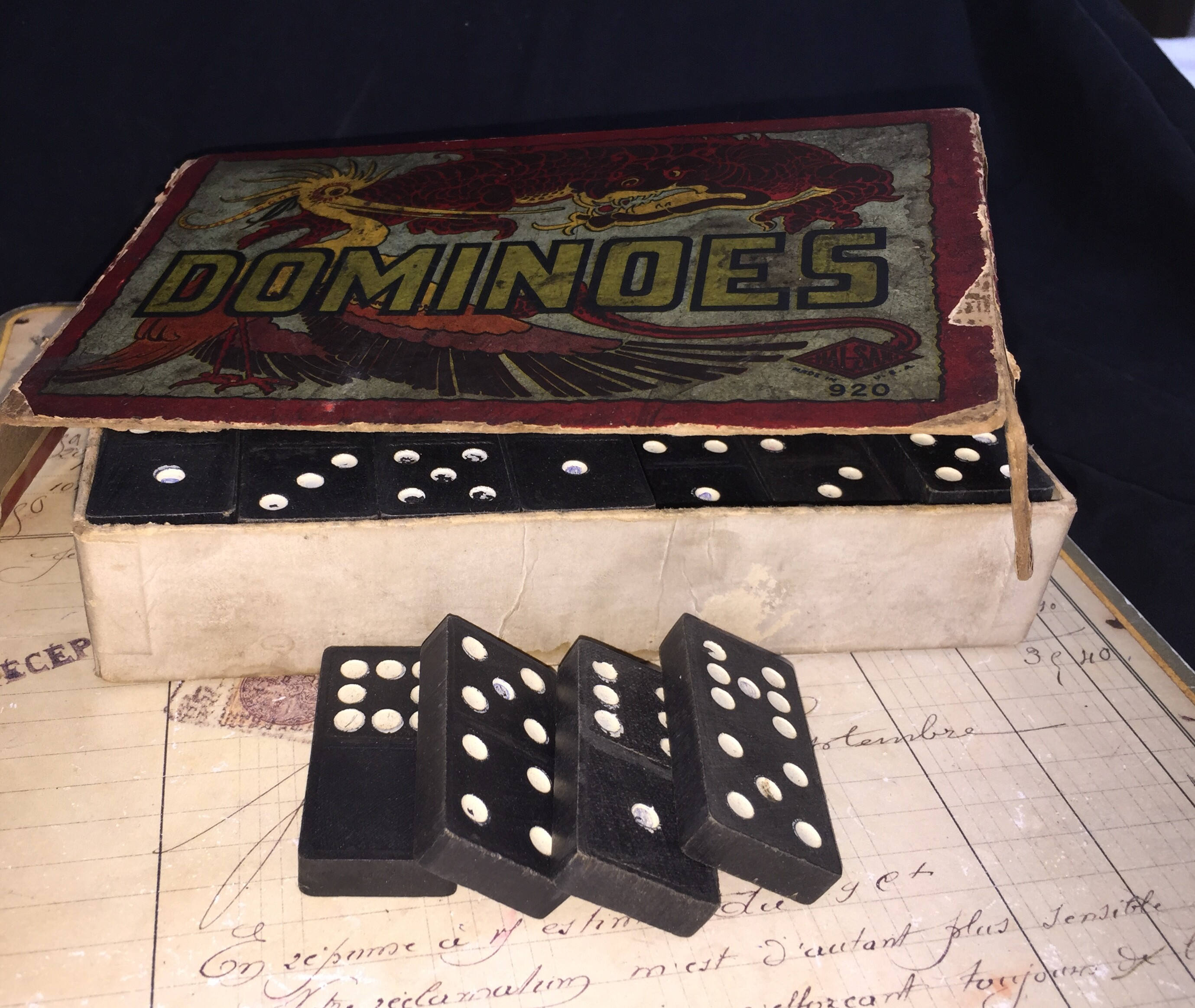 Vintage Dominoes in Original Box - Etsy UK