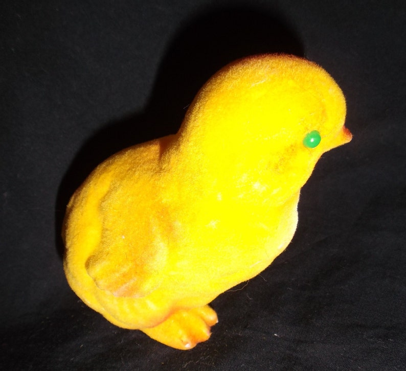 Vintage Flocked Easter Peep | Etsy