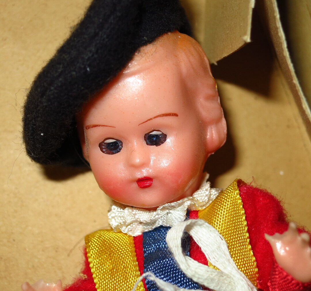 Vintage Italian Boy Doll in Box - Etsy