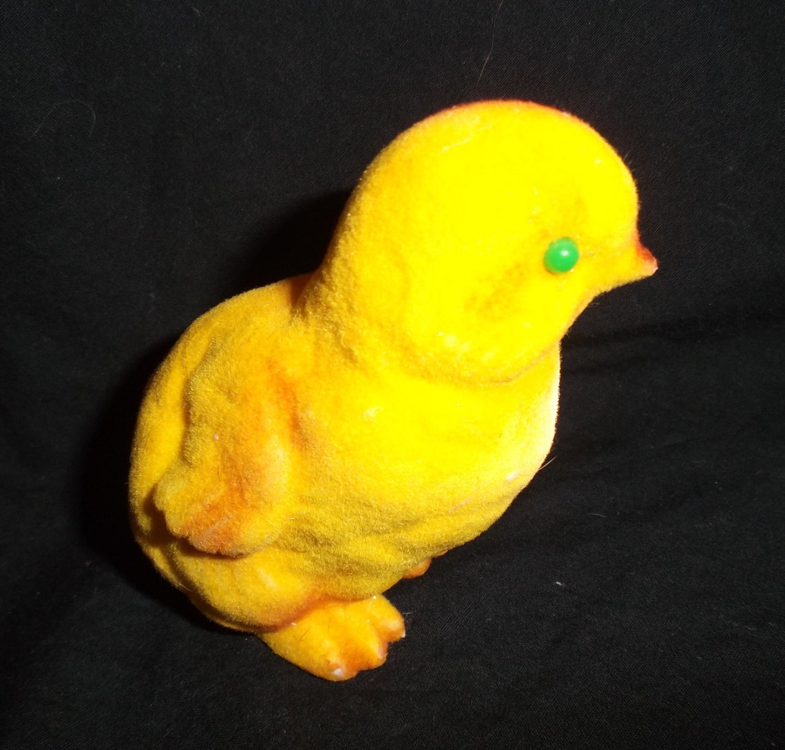 Vintage Flocked Easter Peep | Etsy