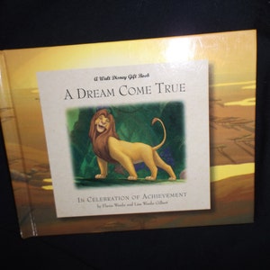 Walt Disney's A Dream Come True Book - Etsy
