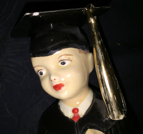 Vintage Boy Graduate Figurine - Etsy