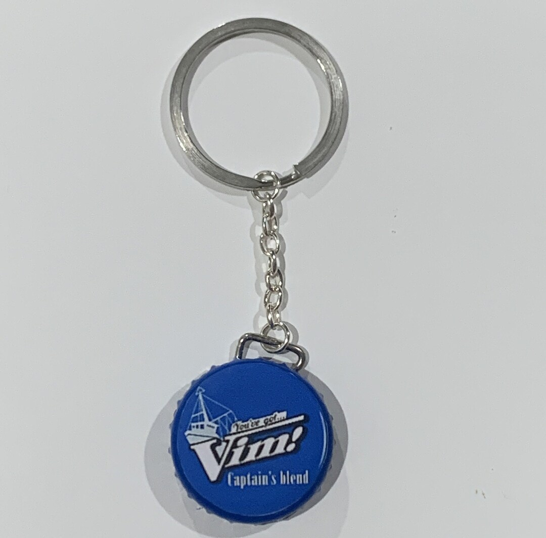 Fallout Vim 'captain's Blend' Bottle Cap Keychain - Etsy