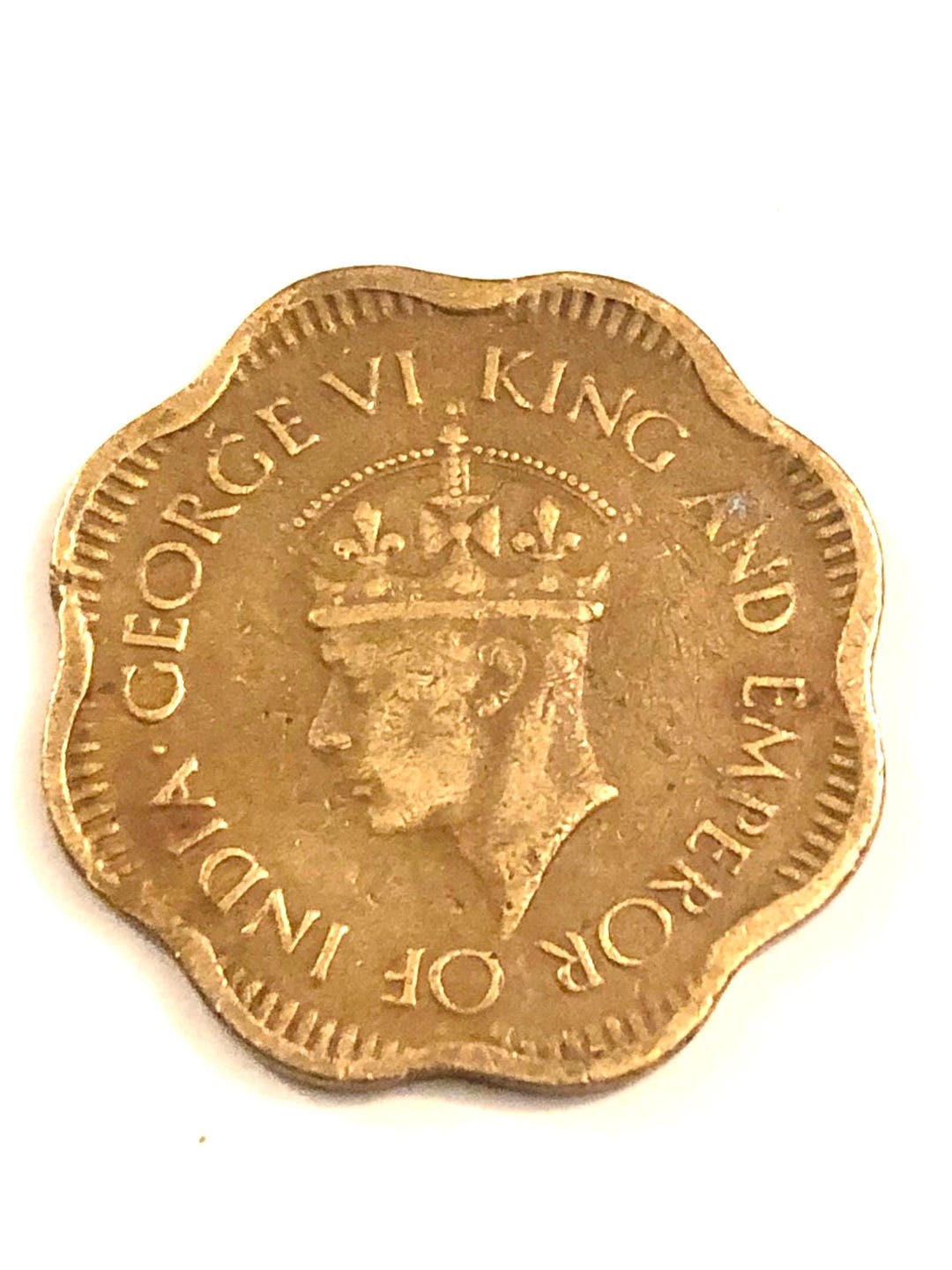 1944 - King George VI ( Ceylon 10 Cents Coin )the British Ceylon Period ...