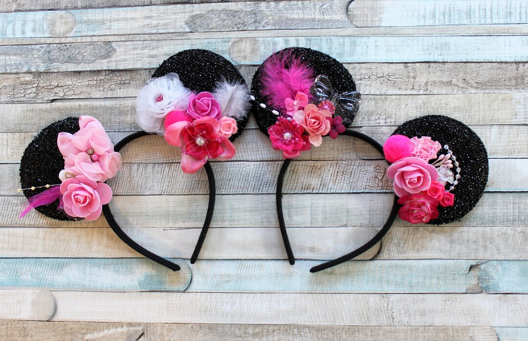 Mouse Ears, Pink Mouse Ears, Girls Mouse Ears - Etsy