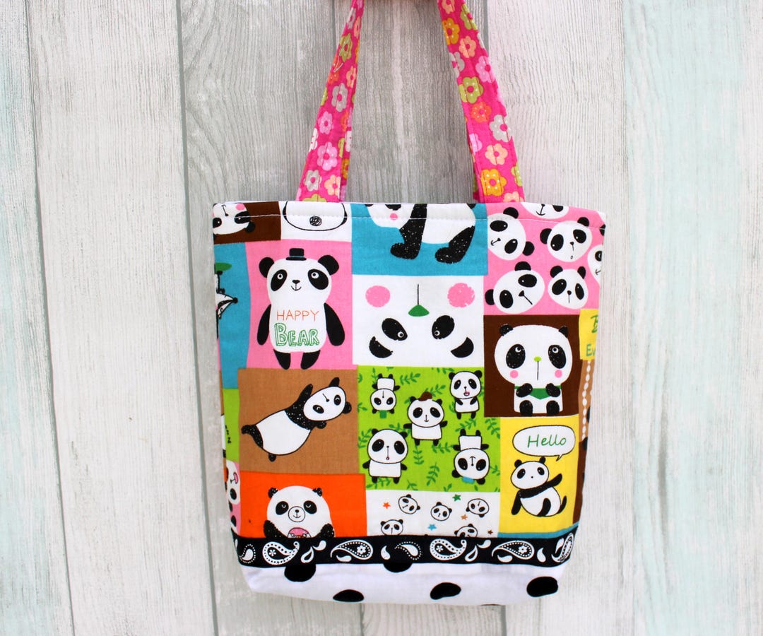 Girls Panda Bear Tote Bag, Purse, Girls Purse, Toddler Purse, Spring ...